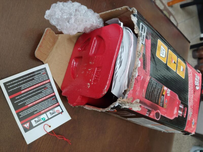 BIG RED T90803B Torin Hydraulic Welded Bottle Jack, 8 Ton (16,000 Lb ...