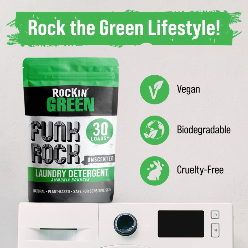 Rockin' Green Laundry Detergent, Plant Based, All Natural Laundry ...