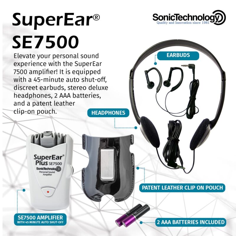 SuperEar Plus SE7500 Personal Sound Amplifier (PSAP), Pocket Sound ...