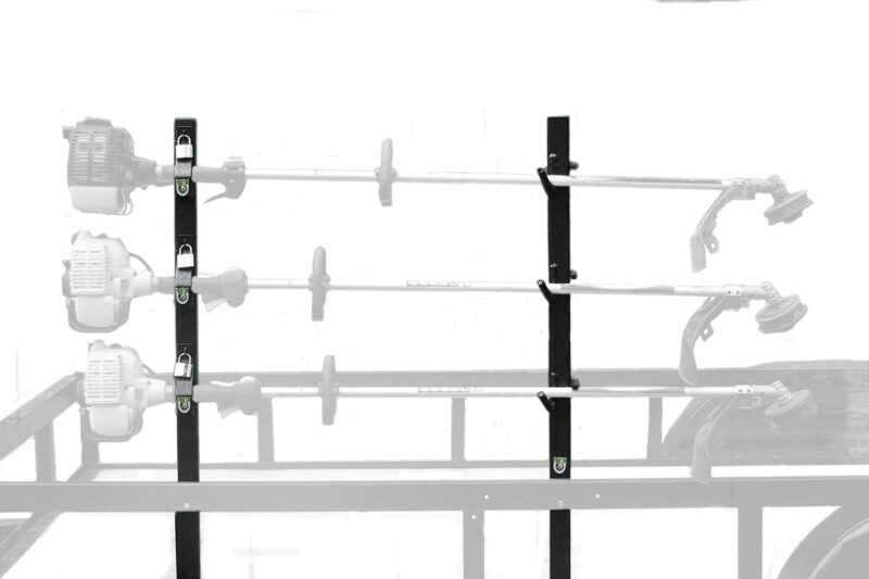 Lockable 3 Place Trimmer Rack For Open Trailers - PK-6 By Pack'em ...