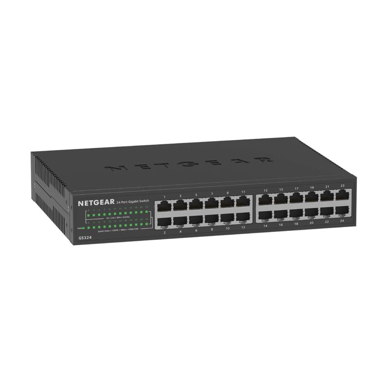 NETGEAR 24-Port Gigabit Ethernet Unmanaged Switch (GS324) - Desktop ...