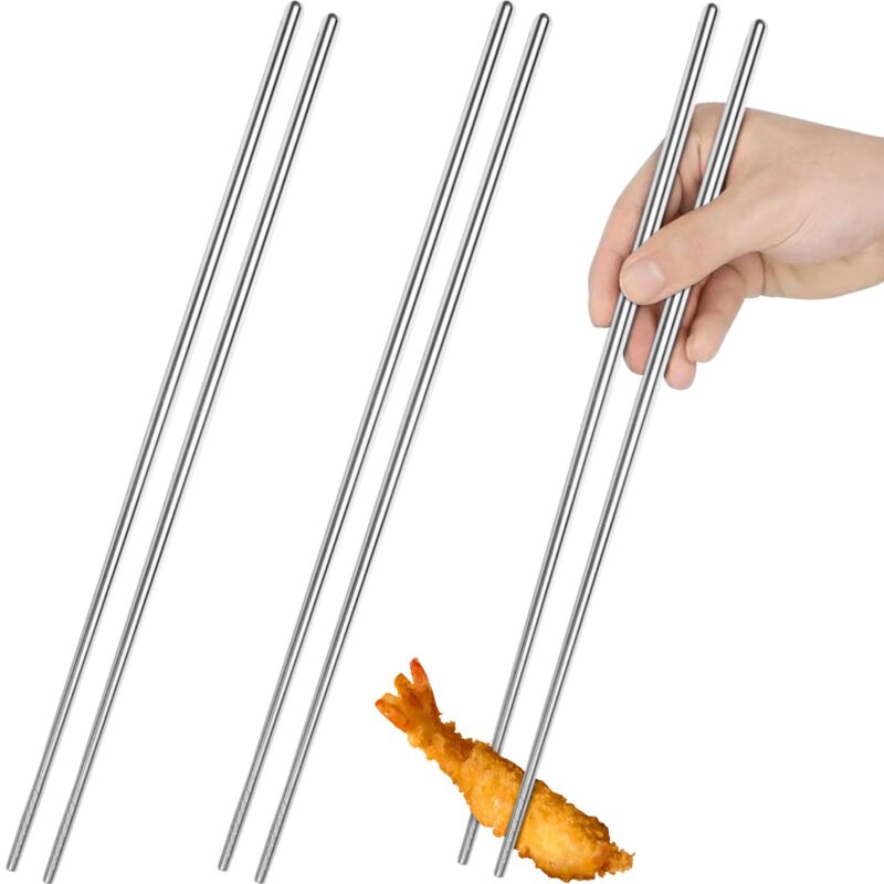 MyLifeUNIT Extra Long 14 Inch Japanese Hot Pot Chopsticks, Stainless ...