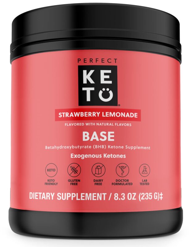 Perfect Keto Exogenous Ketones Powder, BHB Beta-Hydroxybutyrate Salts ...