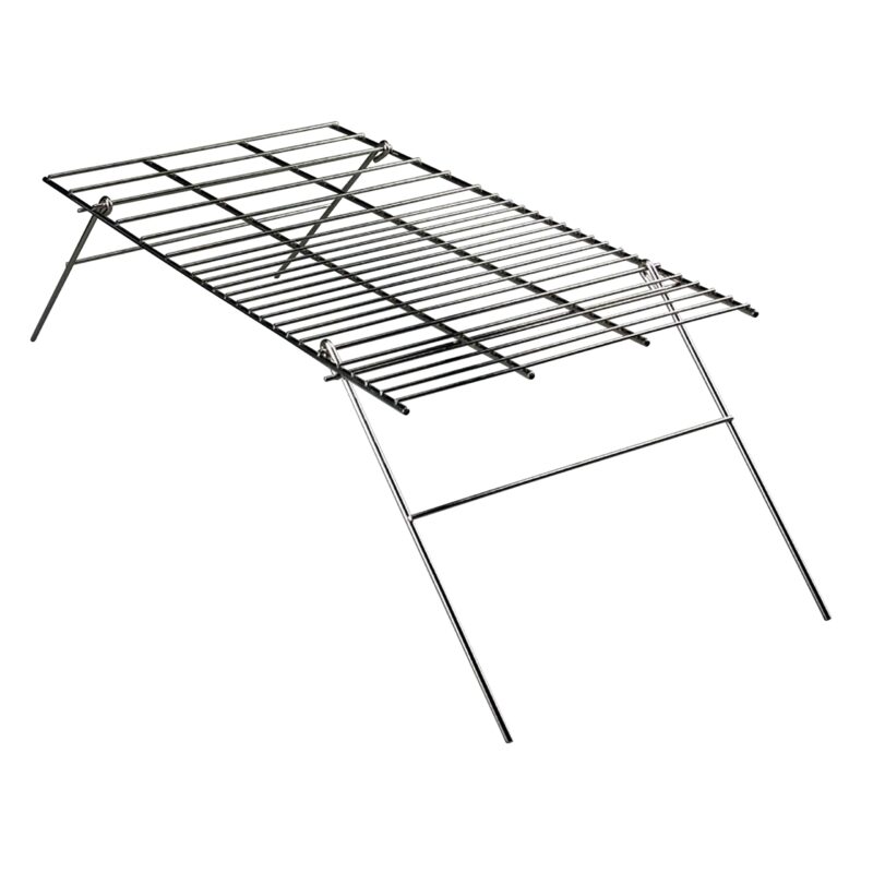 Coleman Deluxe Open Flame Camp Grill, Steel Outdoor Folding Grill Rack ...