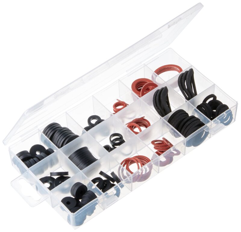 Cal Hawk CZFWA 141-pc. Faucet Washer Assortment Kit, 18 Different ...