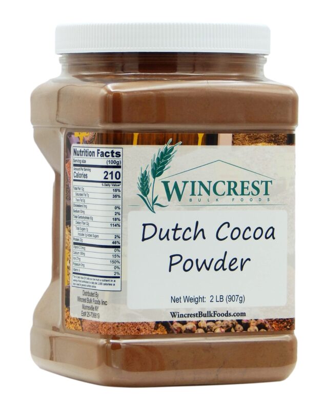 Premium Dutch Processed Cocoa Powder - 2 Lb Container - Swiftsly