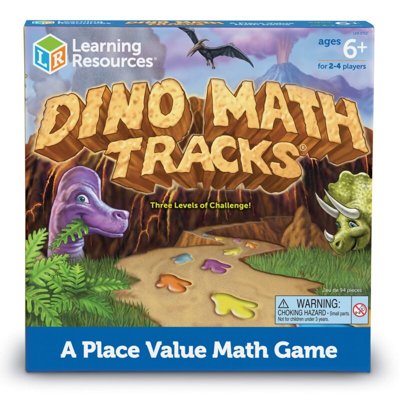 Learning Resources Dino Math Tracks Game - Ages 6+ Addition And ...