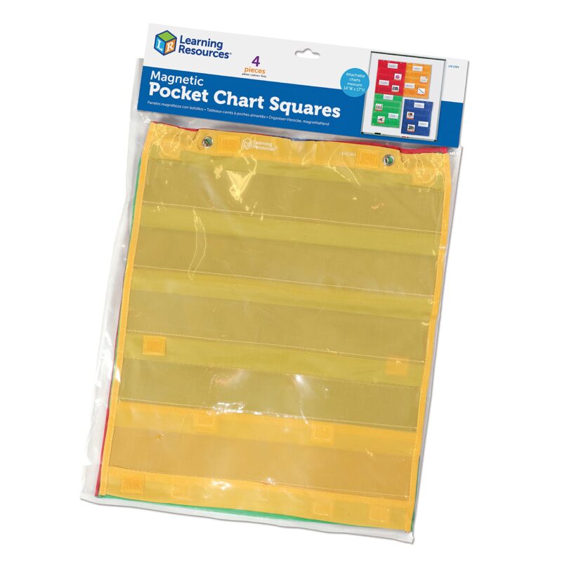 Learning Resources Magnetic Pocket Chart Squares - Set Of 4, Classroom ...