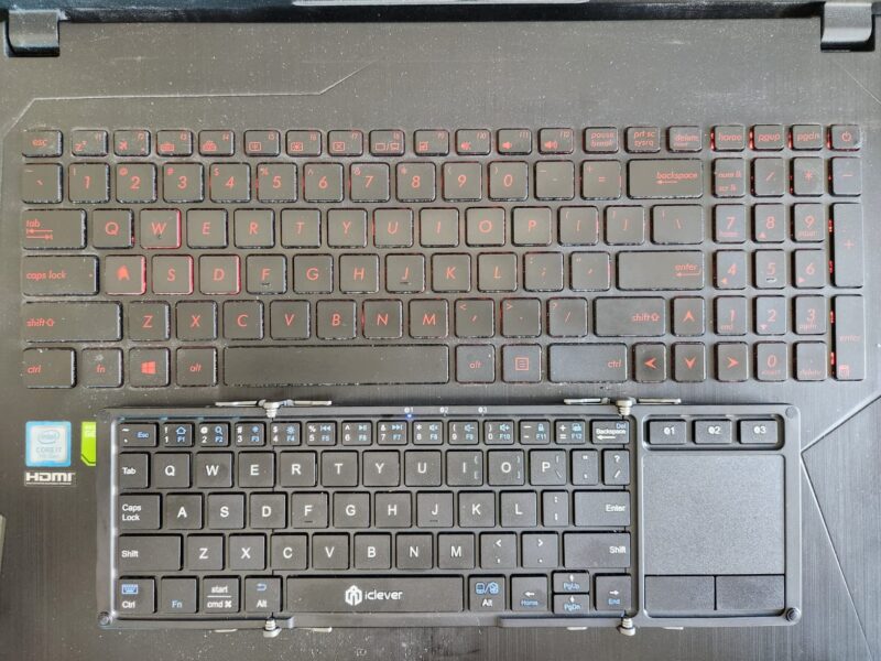 IClever Bluetooth Keyboard, BK08 Folding Keyboard With Sensitive ...