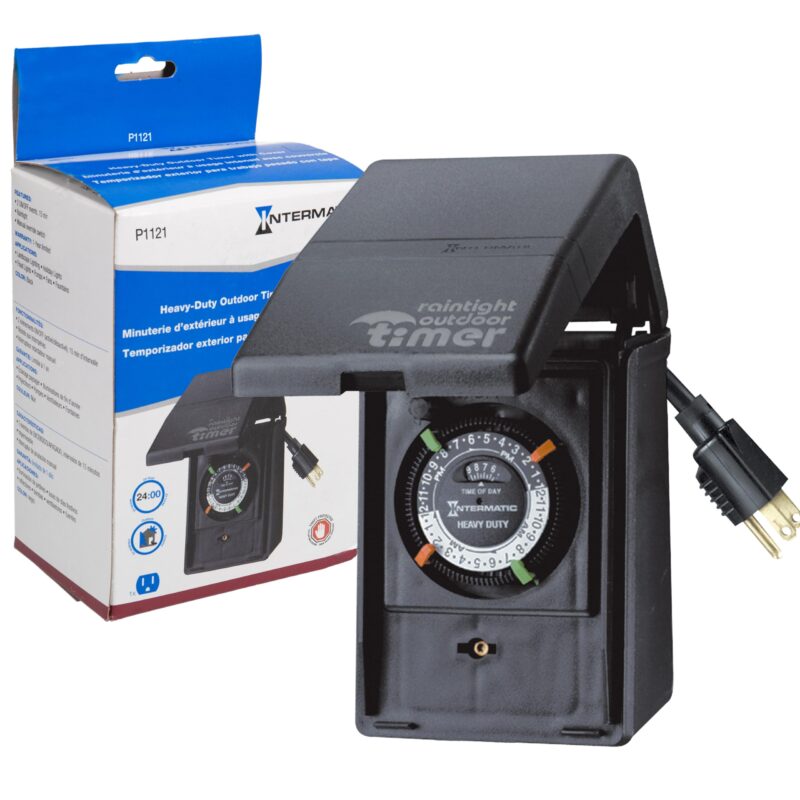 Intermatic P1121 Heavy Duty Outdoor Timer 15 Amp/1 HP For Pumps ...
