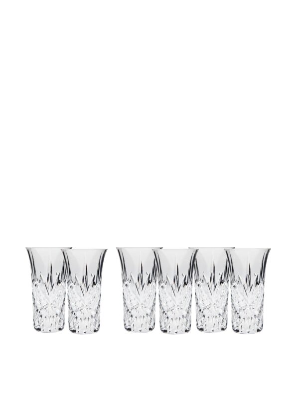 Godinger Set Of 6 Dublin Vodka Shooters, Clear - Swiftsly