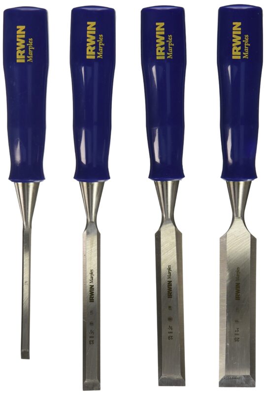 IRWIN Tools Marples Woodworking Chisel Set, 4-Piece (M444S4N) Set Only ...