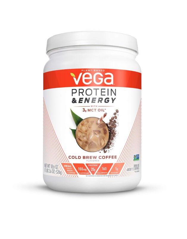 Vega Protein & Energy, Cold Brew Coffee, Plant Based Coffee Protein ...