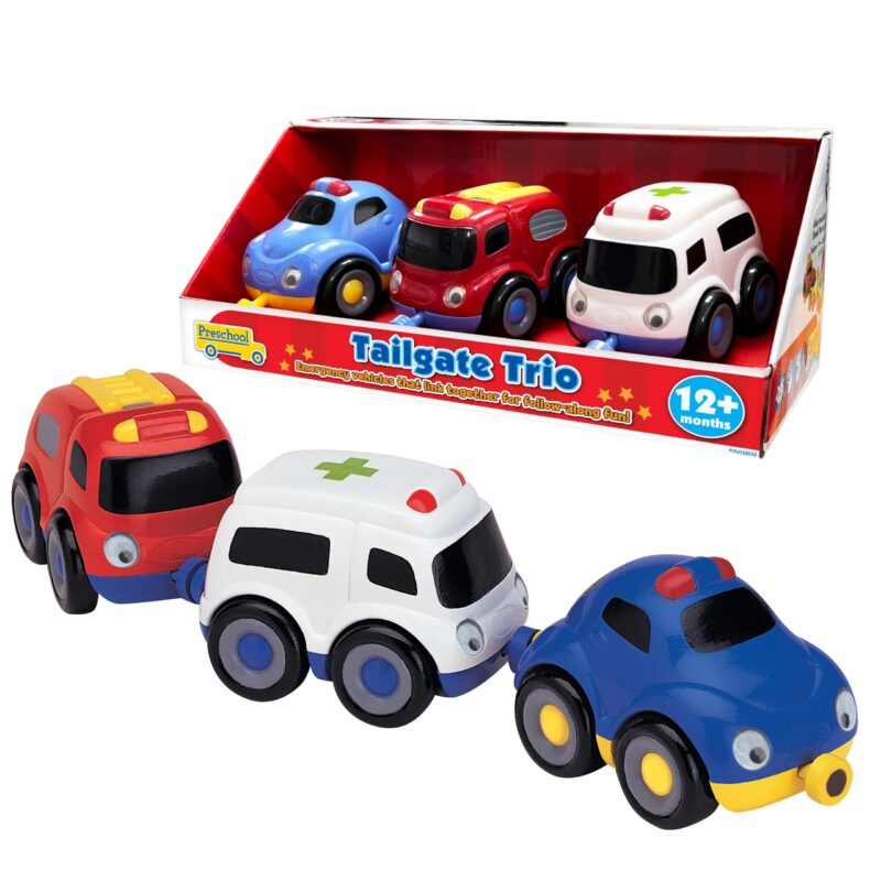 Small World Toys Cars For Toddlers 1-3, Magnetic Tailgate Trio ...