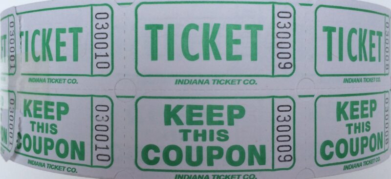 Raffle Tickets 2000 Per Roll 50/50: Easy 2 Read Lime - Swiftsly