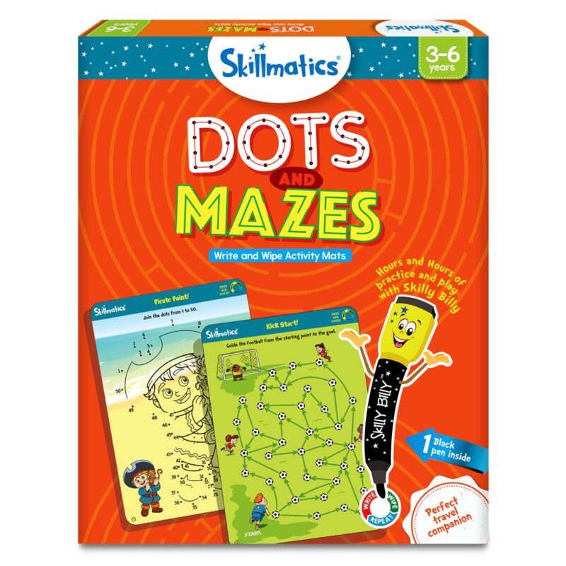 Skillmatics Educational Game - Dots & Mazes, Reusable Activity Mats ...