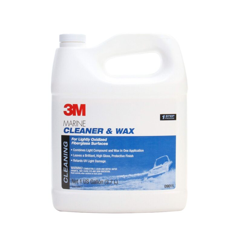 3M Marine Fiberglass Cleaner And Wax, 9011, 1 Gal 1 Gallon - Swiftsly