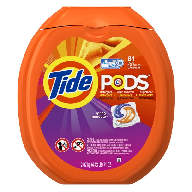 Tide PODS Spring Meadow HE Turbo Laundry Detergent Pacs 81-load Tub ...