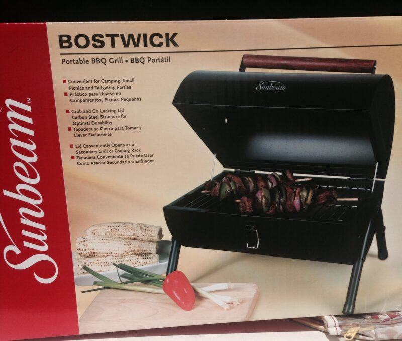 Sunbeam Bostwick Barrel BBQ Grill, Black - Swiftsly