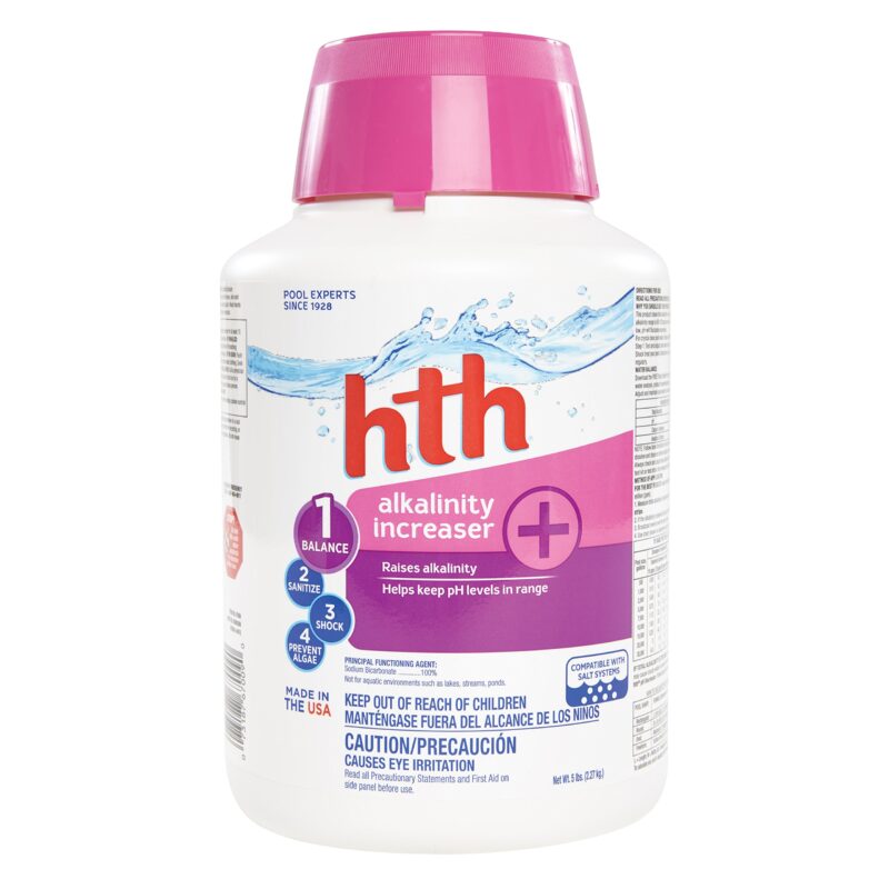 HTH 67009 Alkalinity Increaser Balancing Swimming Pool Care, 5 Lbs ...