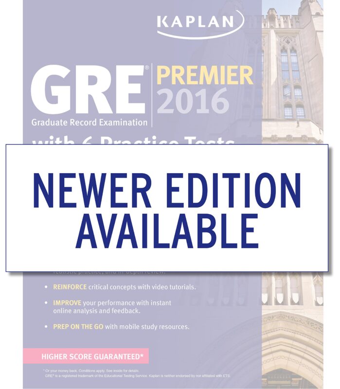 Kaplan Gre Premier 2016: With 6 Practice Tests - Swiftsly