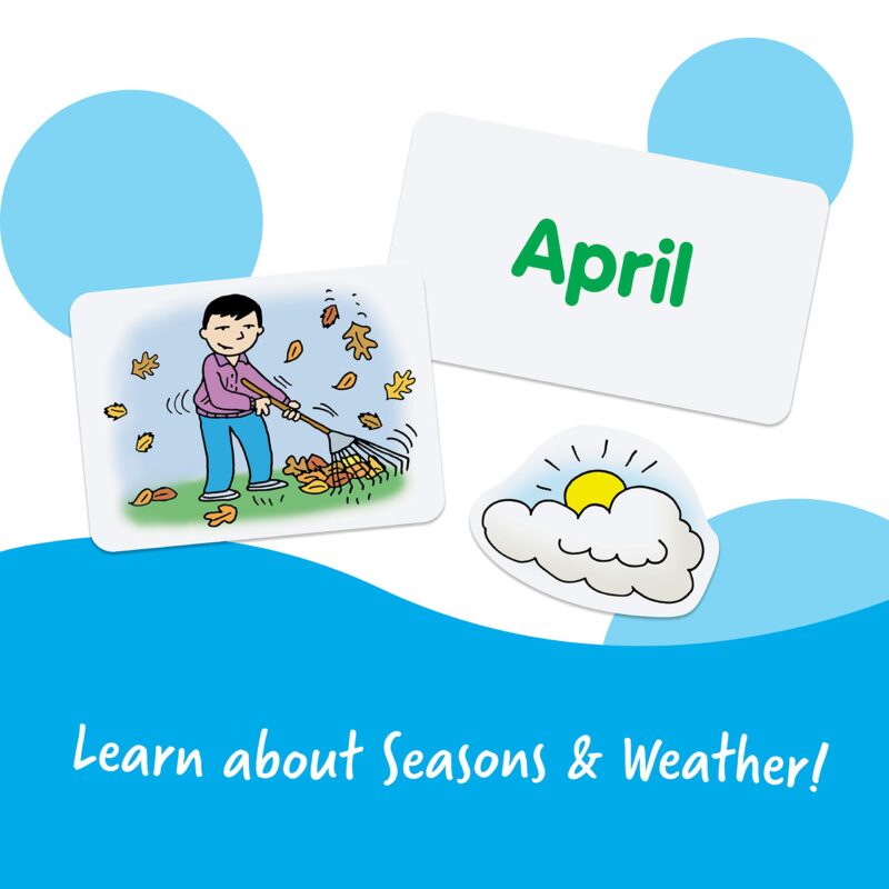 Learning Resources Calendar & Weather Pocket Chart - Classroom Calendar ...