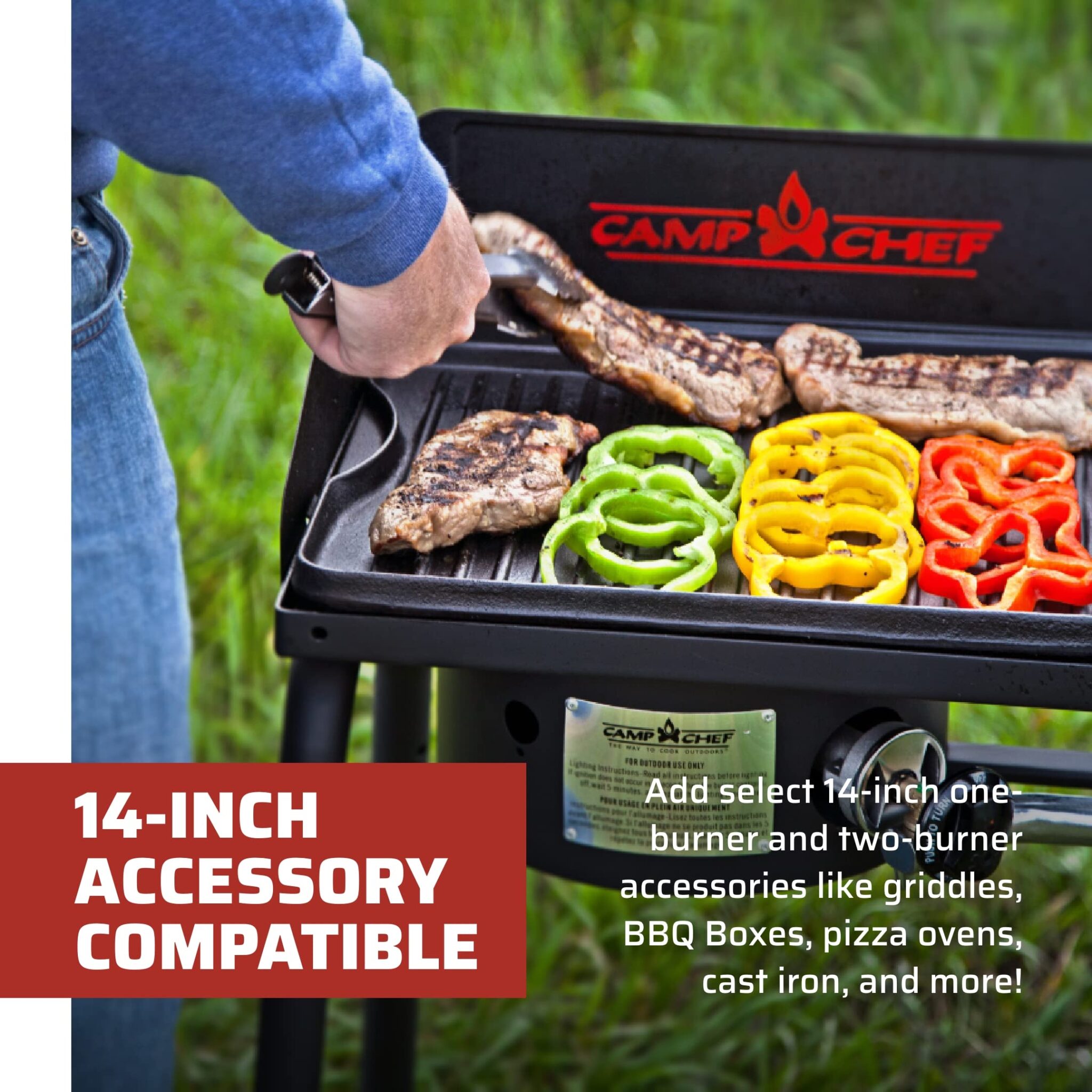 Camp Chef EX60LW Explorer 2 Burner Outdoor Camping Modular Cooking ...
