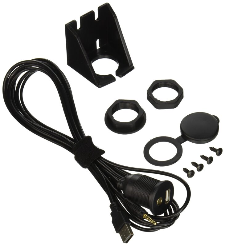 Xtenzi USB & 3.5mm AUX Extension Flush Mount 2 Meter Cable, 1/8 AUX Car ...