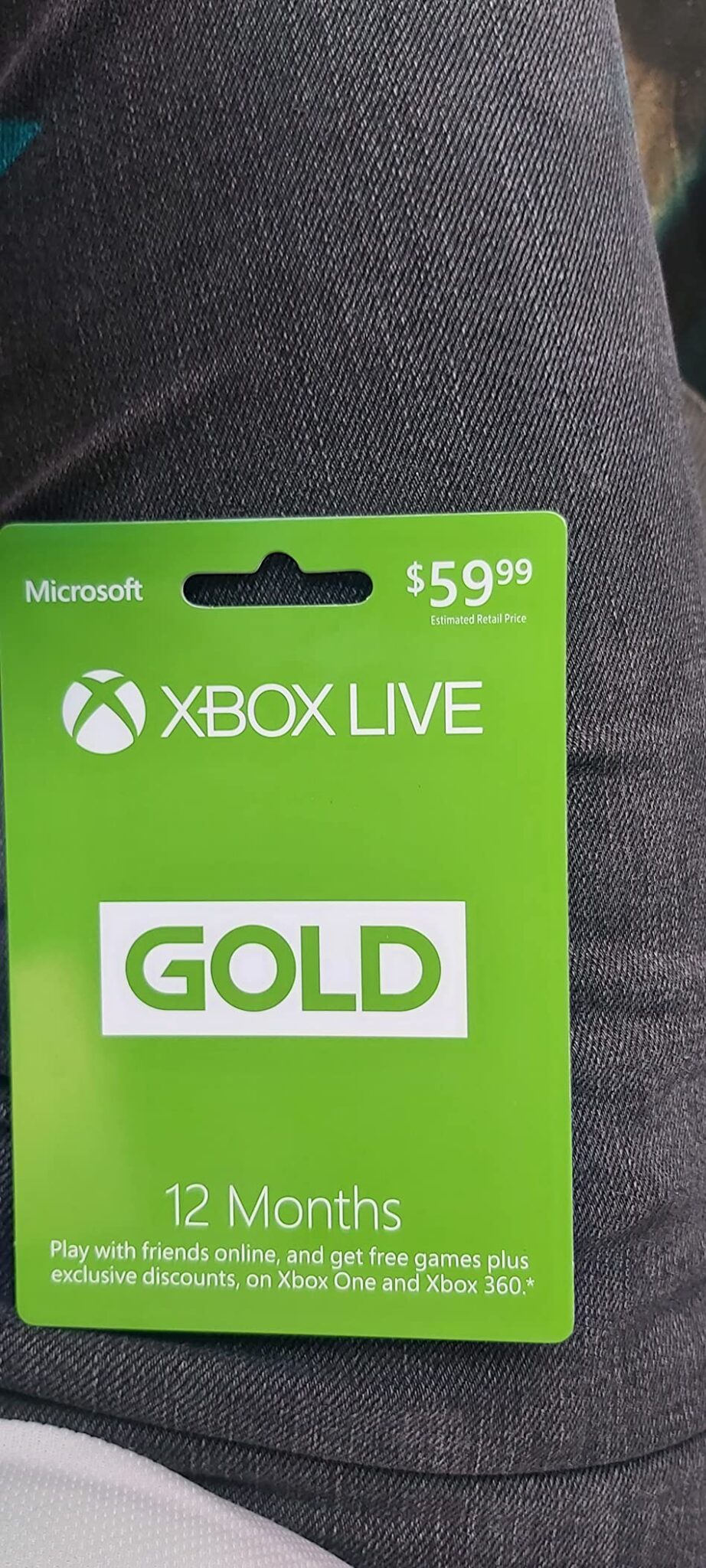Microsoft Xbox LIVE 12 Month Gold Membership (Physical Card) - Swiftsly