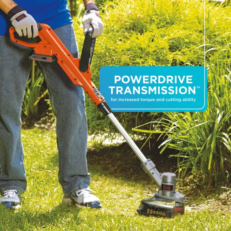 BLACK+DECKER 20V MAX Cordless String Trimmer, 2 In 1 Trimmer And Edger ...