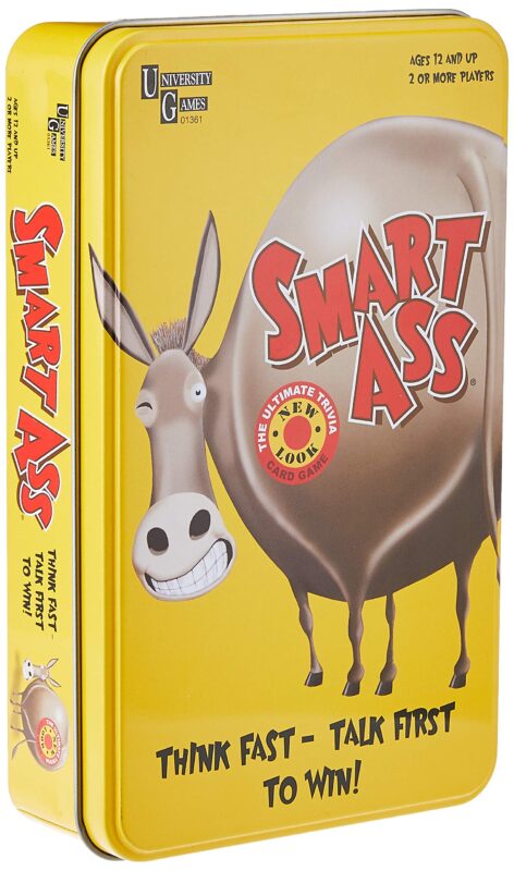 University Games | Smart Ass Card Game Tin 1 Count (Pack Of 1) - Swiftsly
