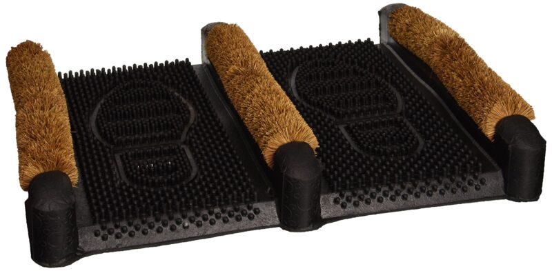 Rubber-Cal 10-100-011 Traditional Outdoor Boot Scraper, 2.5" X 12" X 16 ...