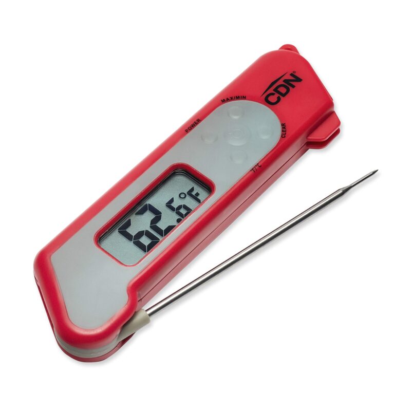 CDN ProAccurate Digital Themometer - Folding Thermocouple Thermometer ...