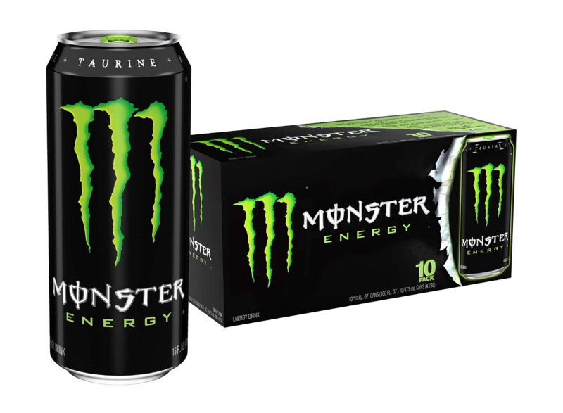 Monster Energy Drink, Green, Original, 16 Fl Oz (Pack Of 20) - Swiftsly