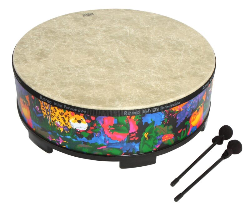 Remo KD-5822-01 Kids Percussion Gathering Drum - Fabric Rain Forest, 22 ...