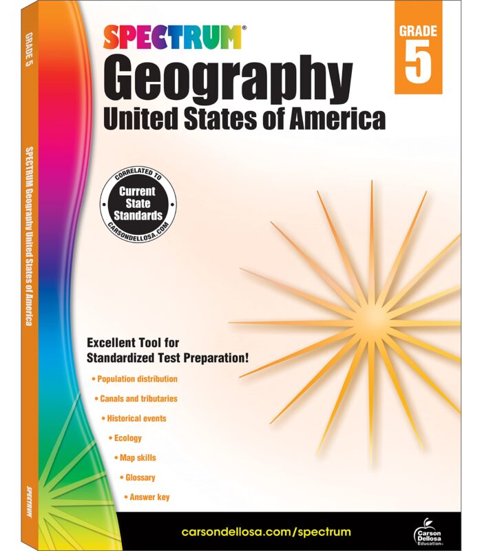 Spectrum Grade 5 US Geography Workbook, Ages 10 To 11, 5th Grade Social ...