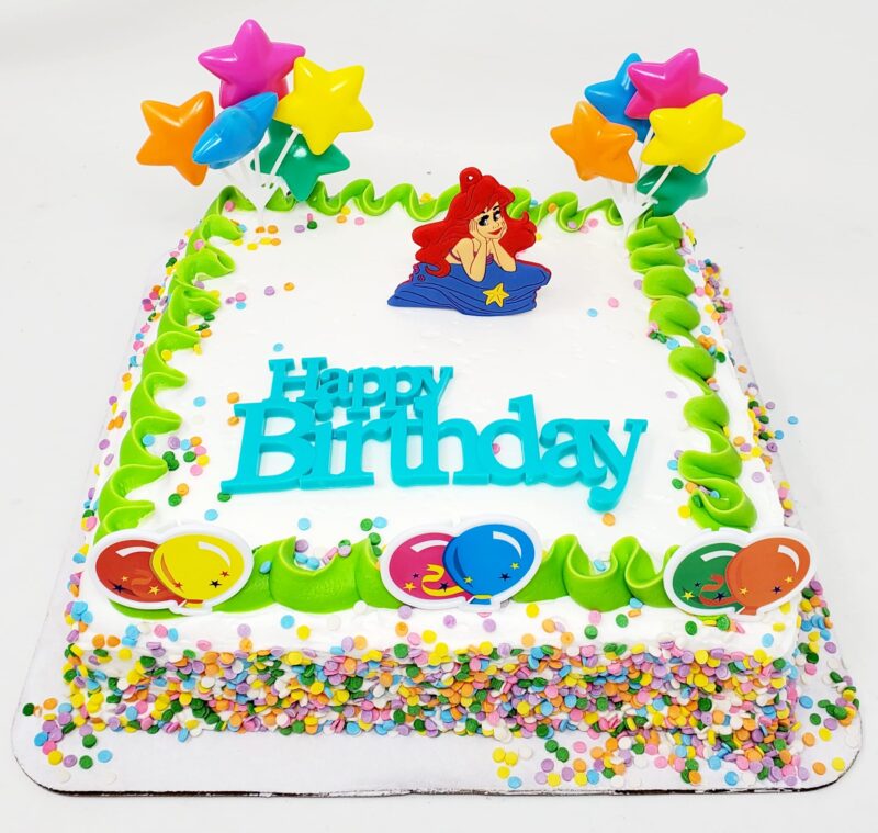 Little Mermaid Princess Ariel Birthday Cake Topper Set (Unique Design ...