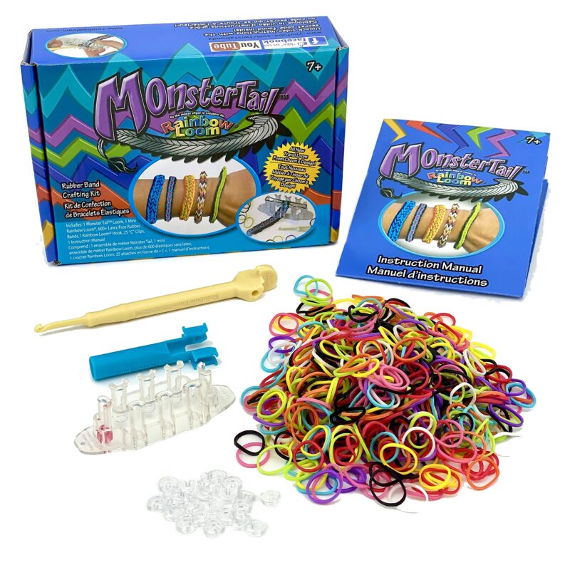 Rainbow Loom® Monster Tail™ Kit Features Compact Loom And Case, Makes ...