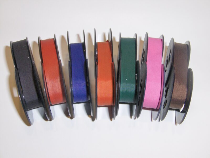 Universal Typewriter Ribbons - 7 Color Pack Twin Spool Fresh And New ...