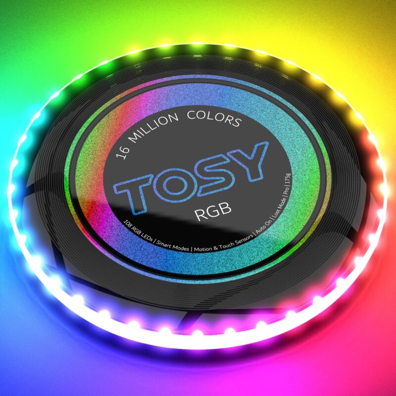 TOSY Flying Disc - 16 Million Color RGB Or 36 Or 360 LEDs, Extremely ...