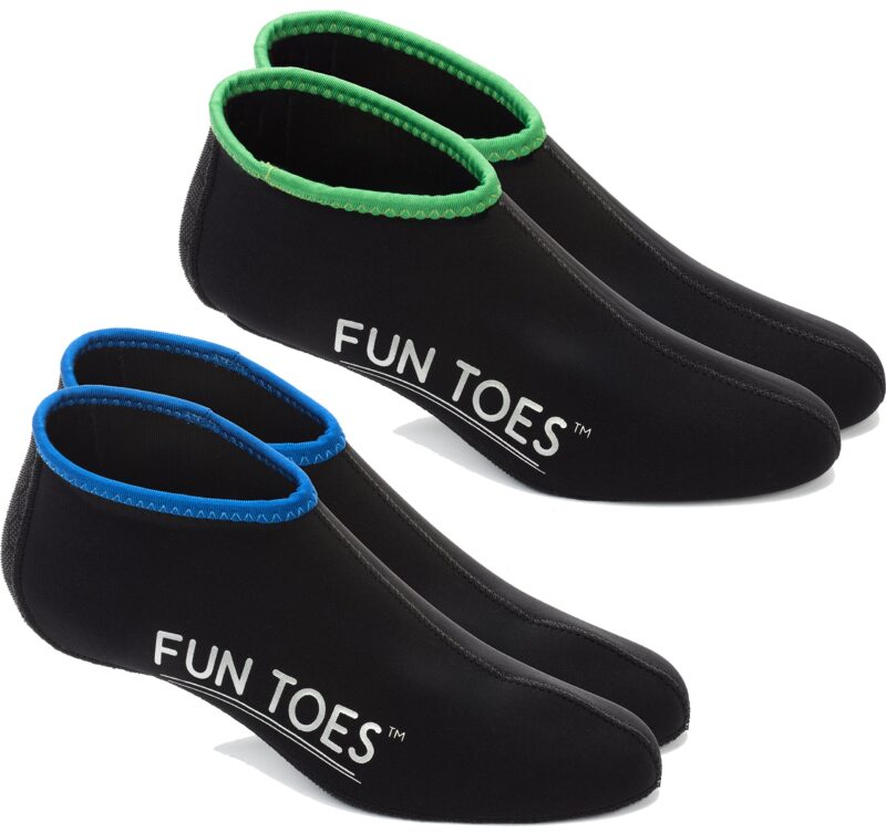 FUN TOES 2.5mm Neoprene Fin Socks For Water Sports Snorkeling, Scuba Diving, Paddling, Boarding ...