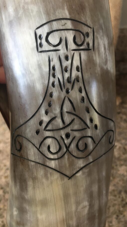 Norse Tradesman LG Viking Drinking Horn Mug - 100% Authentic Beer Horn ...