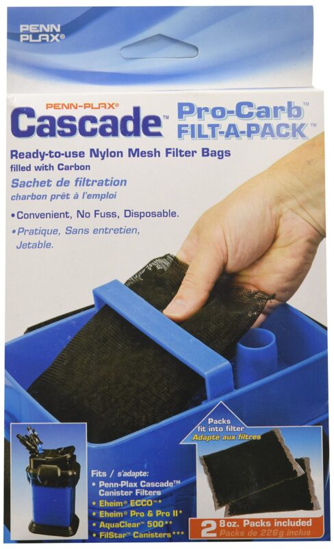 Penn-Plax Cascade Pro-C Aquarium Canister Filter Media Bags – 8 Oz – 2 ...