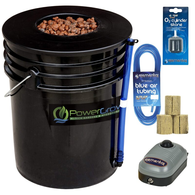 Deep Water Culture (DWC) Hydroponic Bucket Kit 5 Gallon, 6 Inch - Swiftsly