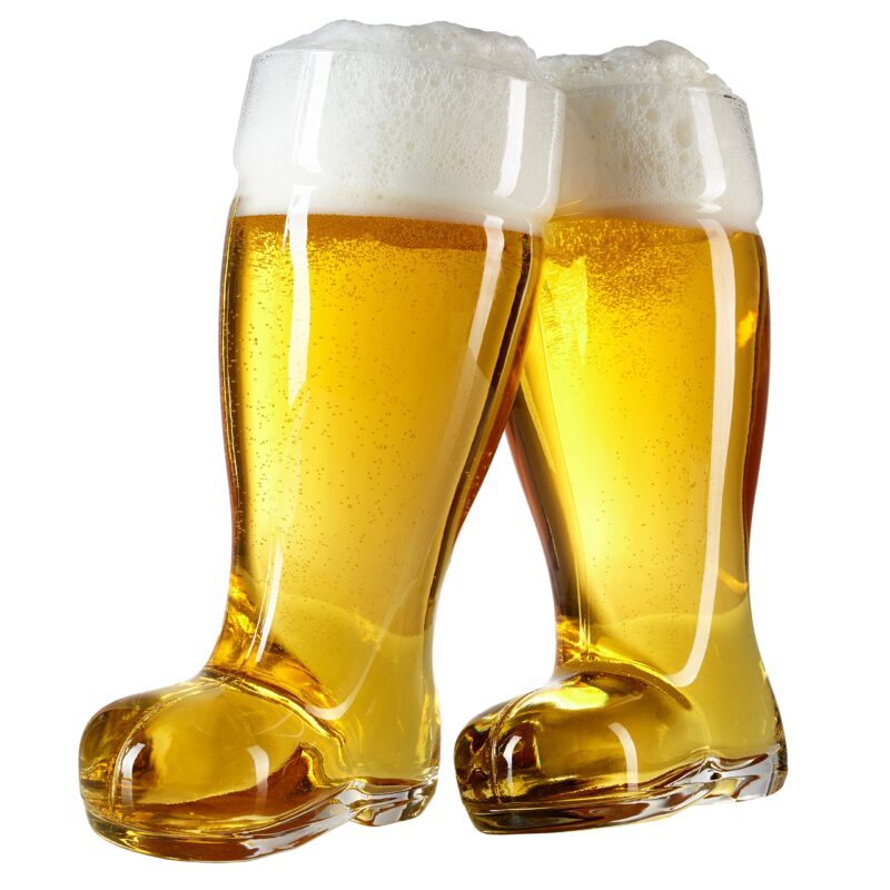 MyGift 2 Liter Das Boot Style Beer Glasses Large German Stein For ...