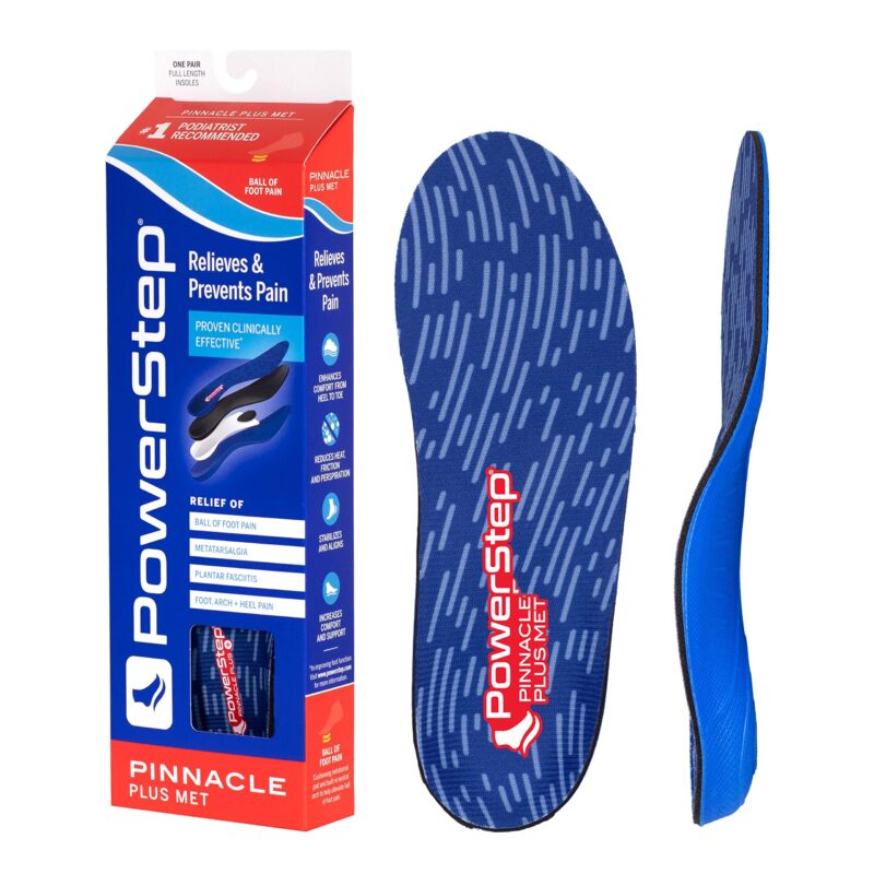 Powerstep Pinnacle Plus Ball Of Foot Pain Relief Orthotics - Shoe ...