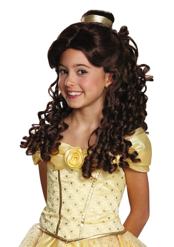 Disney Princess Belle Beauty & The Beast Girls' Prestige Wig - Swiftsly