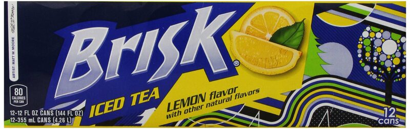Lipton Brisk Lemon Iced Tea, 12 Fl Oz (pack Of 12) Tea With Lemon ...
