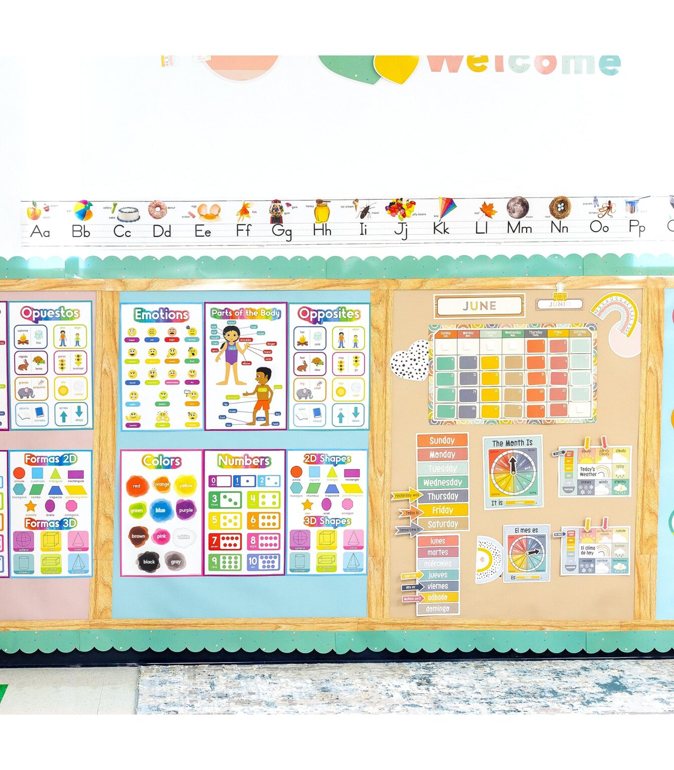 Carson Dellosa 31-Piece Photographic Alphabet Line And Number Line ...