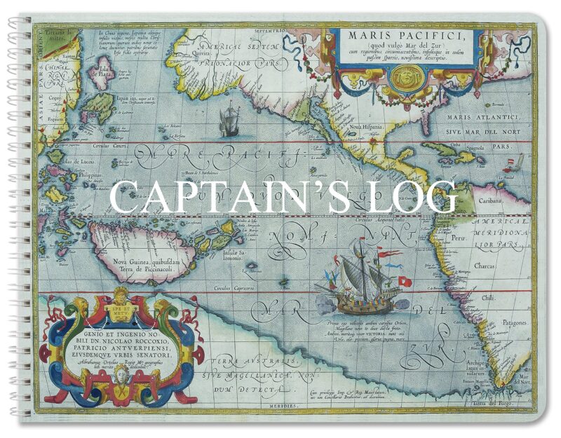 BookFactory Captain's Log Book/Boat Log Book/Ship's Log Book/Nautical Log Book - 100 Pages, Full ...